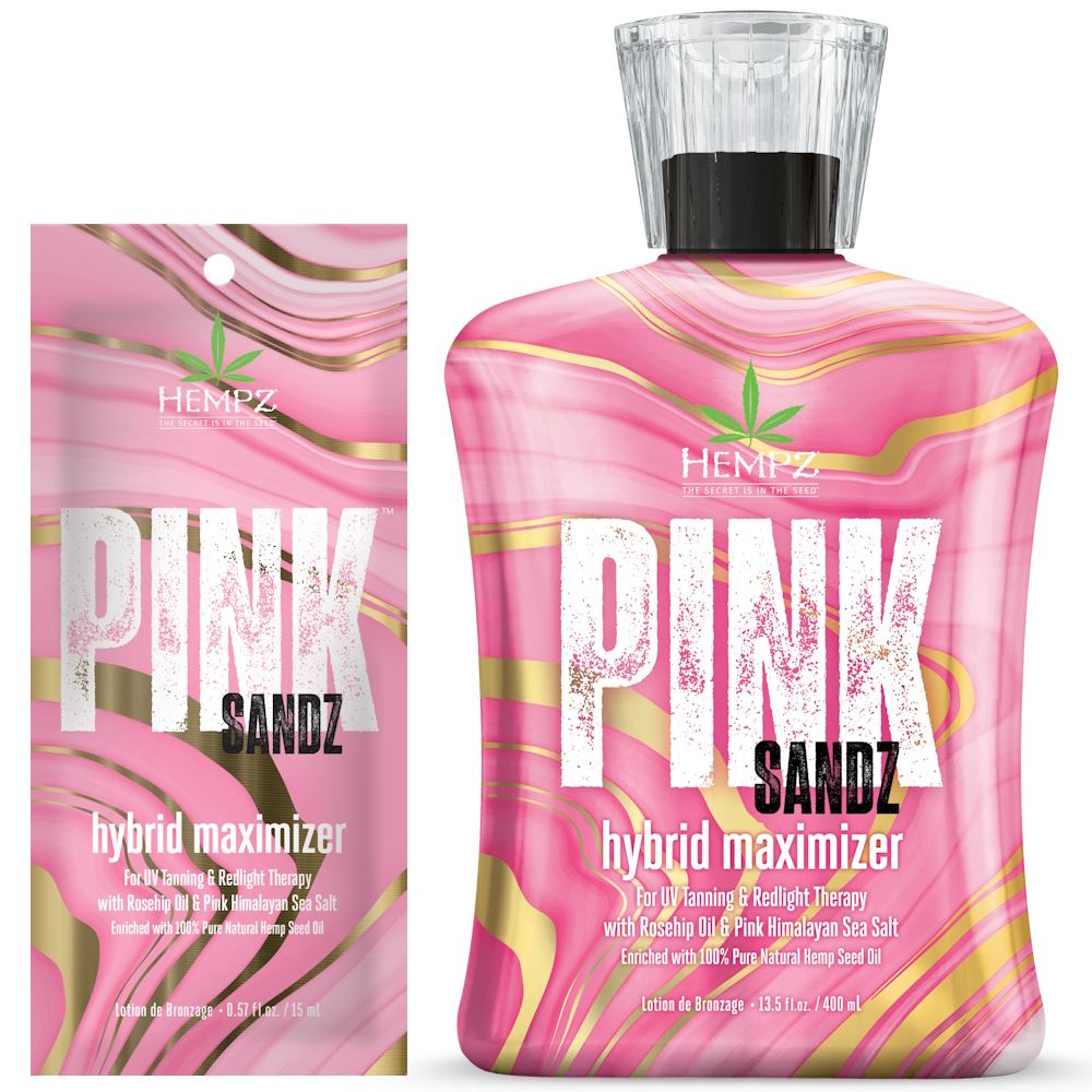 Hempz Pink Sandz Tanning Lotion UV Tanning Hybrid Maximizer 400ml ...